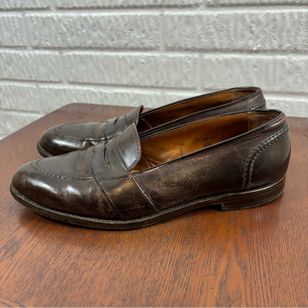 Alden Restoration Shell Cordovan Penny Loafers 12.5 A… - Gem